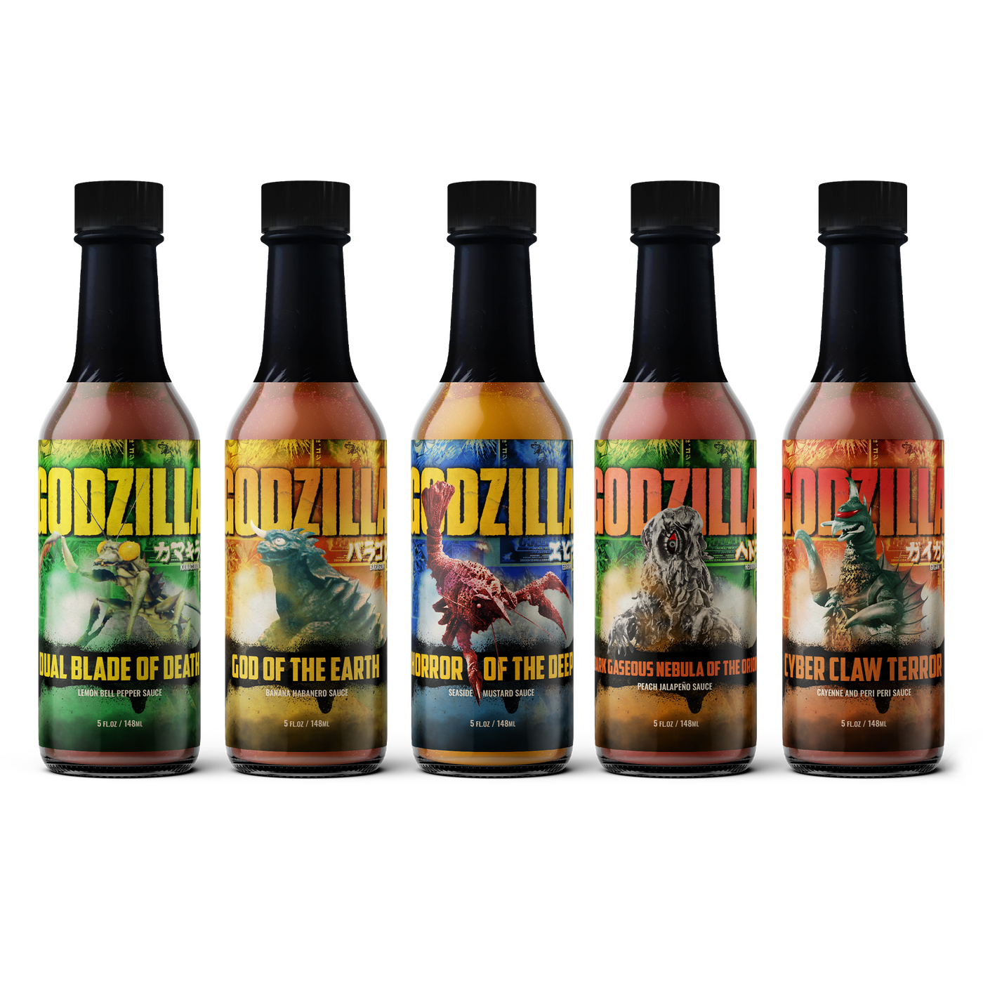 Godzilla Hot Sauce 5-Pack : Series 4 — BuyAmerican