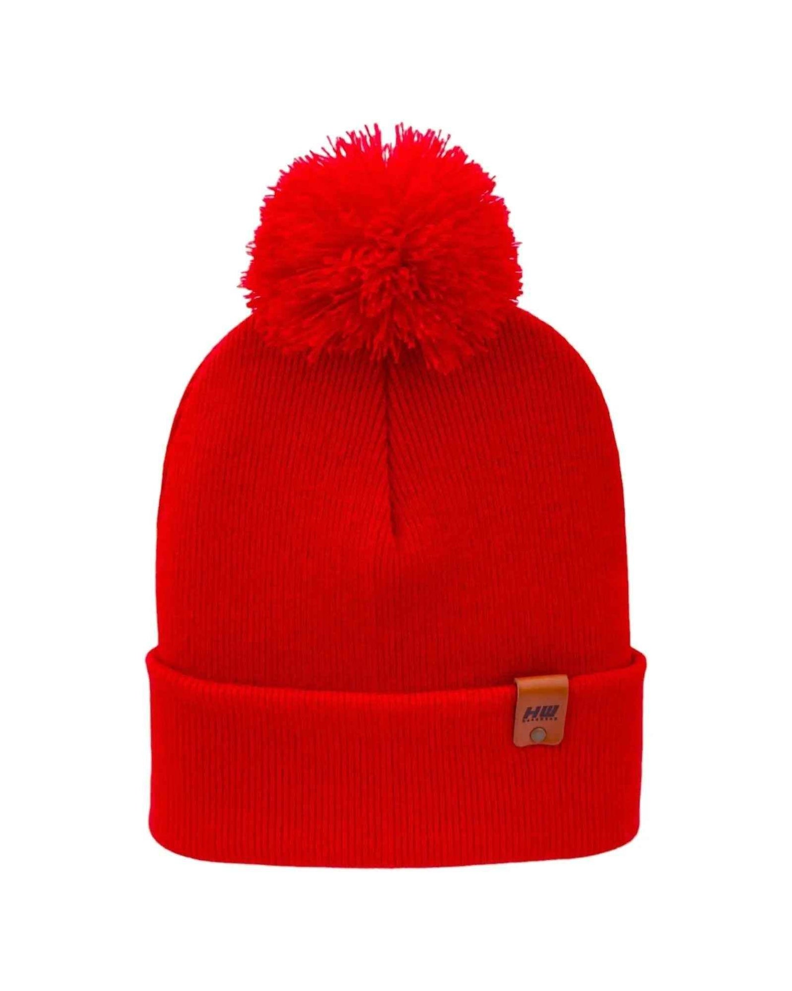 CPP1 HAAKWEAR PomPom Beanie - Made in USA - Scarlet Red — BuyAmerican