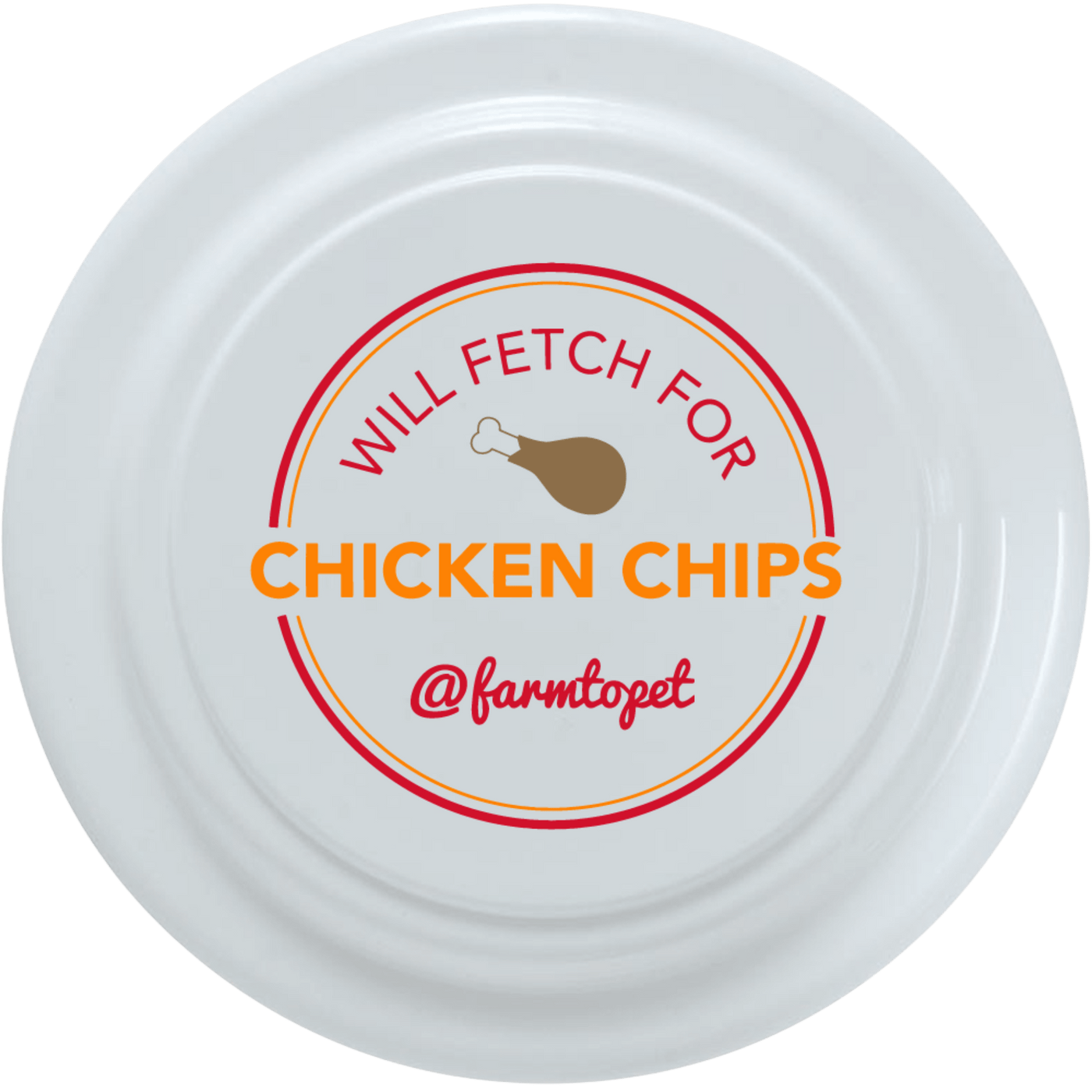Will Fetch For Chicken Chips Dog Frisbee Fun Toy For Dogs And Humans ...
