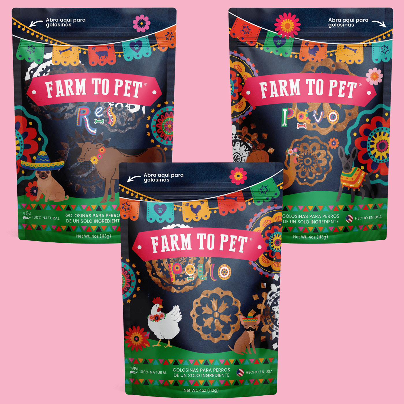 Premios Para Perros Fiesta Pack | Dog Treat Variety Bundle — BuyAmerican