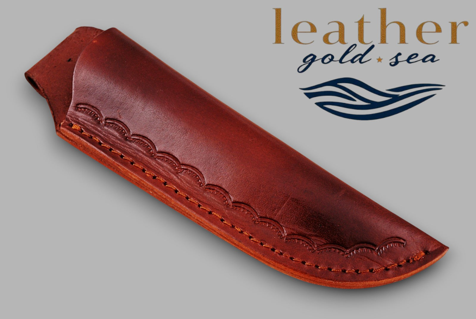 Personalized Leather Knife Sheath – Handmade Brown — BuyAmerican