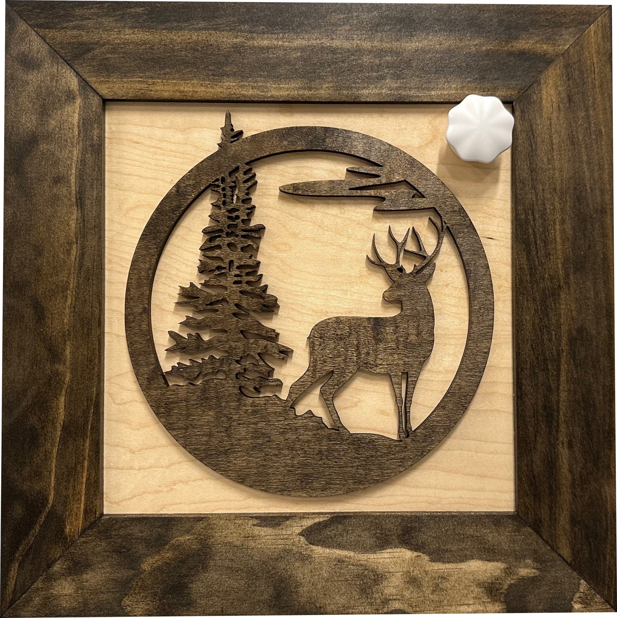 Buck in Nature Decorative Wall-Mounted Gun Cabinet - Gun Safe To Secur ...